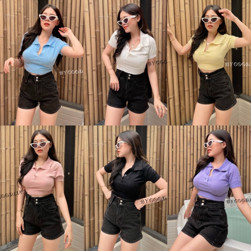 🌈MesubShop🌈 เสื้อครอปขนมิ้ง Croptop ไหมพรม ขนมิ้ง ฟูๆ น่ารักจนใจเจ็บบ 🥰 จัดเลยจ้า รุ่น ลิ้นจี่ ...