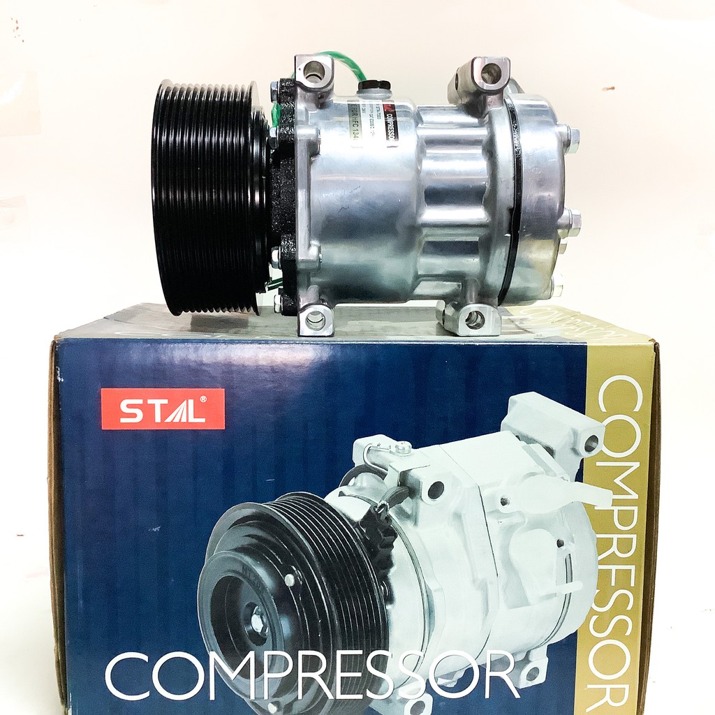 COMPRESSOR CATERPILLAR 330B 12PK 24v. คอมแอร์ แคท สายพาน12ร่อง 24 โวลท์ ...