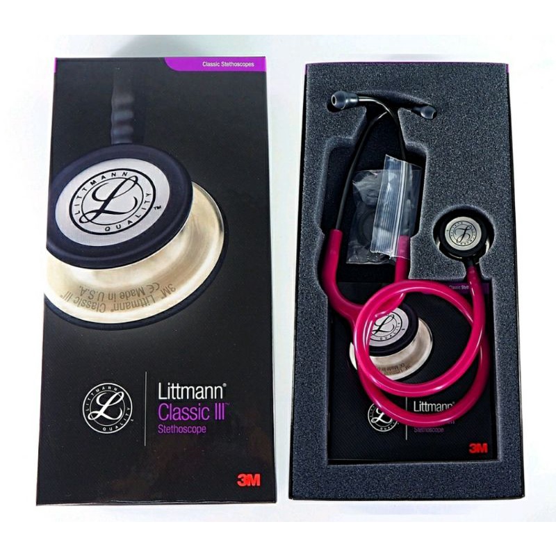 3M หูฟัง LITTMANN CLASSIC III ผู้ใหญ่ สีRaspberry (ของแท้)ใช้ใน ...