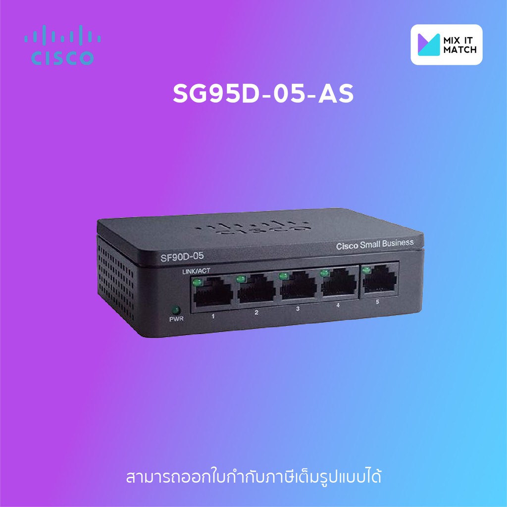 Cisco SG95D-05-AS 5 Port (4") Gigabit Switching (SG95D-05-AS) | Shopee ...