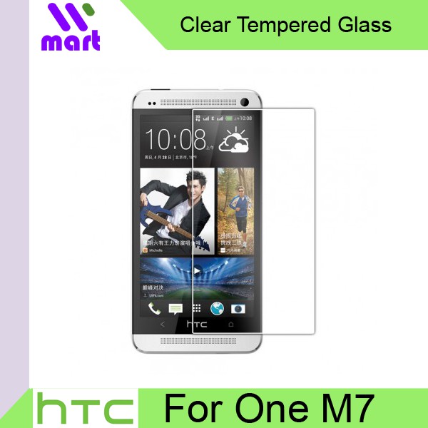 กระจกนิรภัยกันรอยหน้าจอ (ใส) สําหรับ HTC M7 | Shopee Thailand