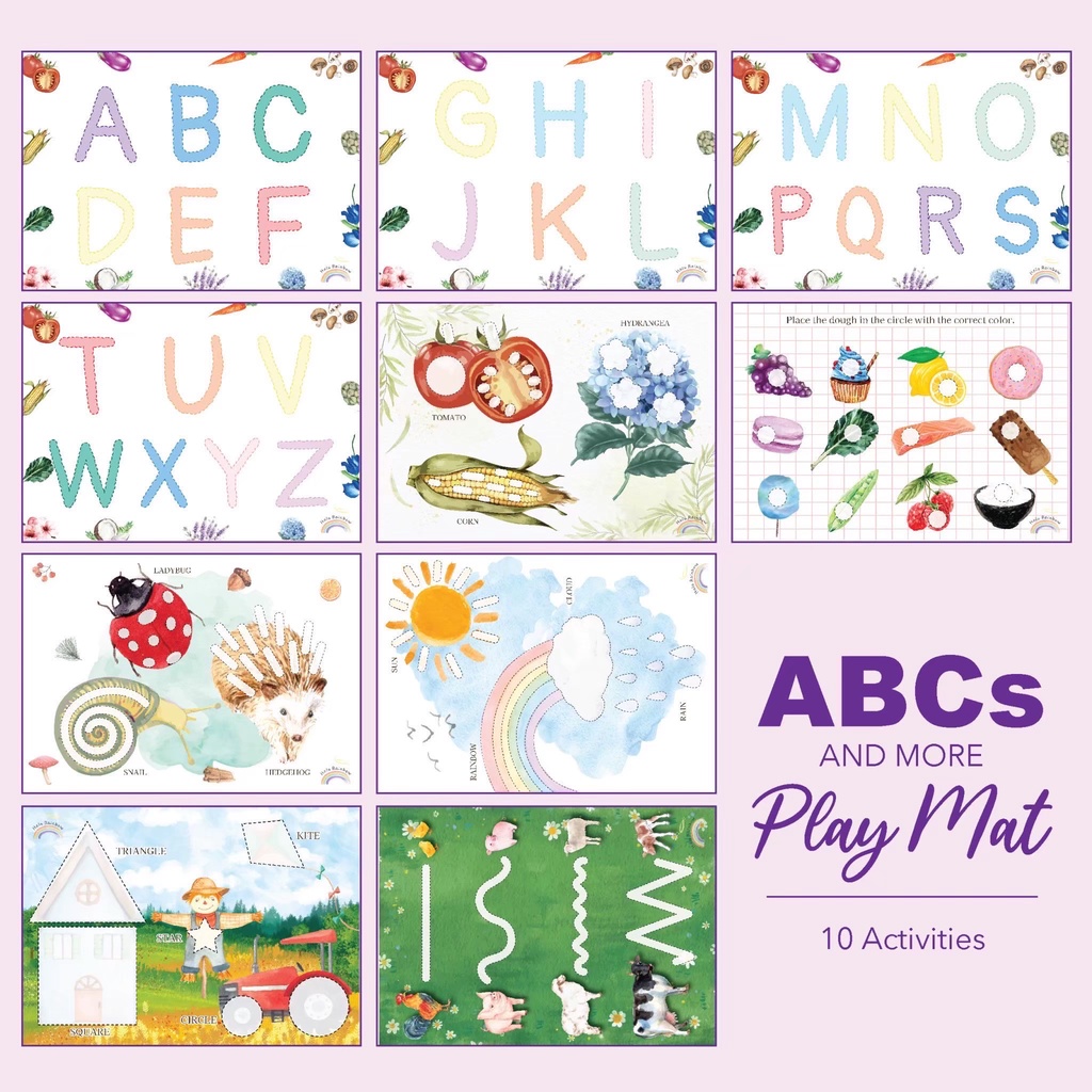 Playdough Mat - ABC and more | Shopee Thailand