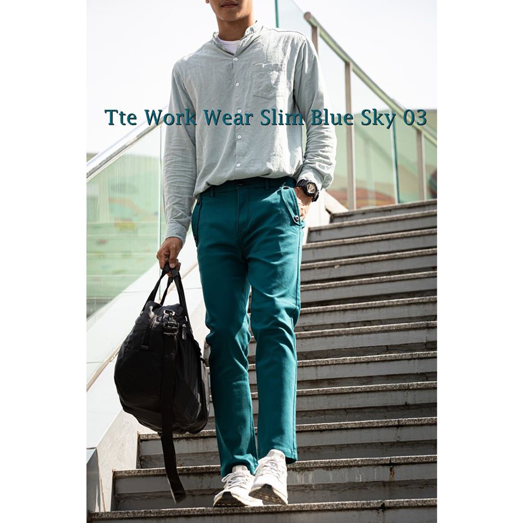 กางเกงขายาวผู้ชาย KENJI TTE WORK WEAR SLIM ไซส์ 28-38 | Shopee Thailand