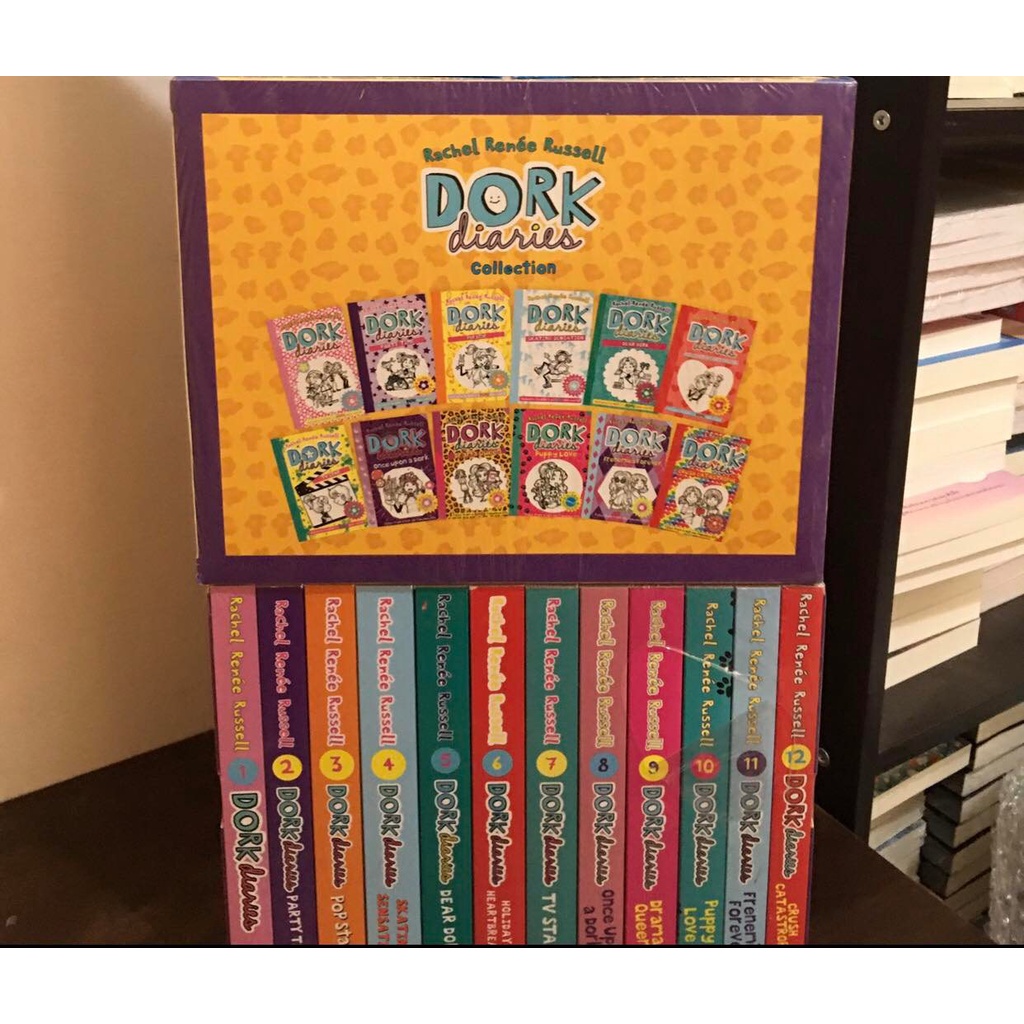 Box set พร้อมกล่อง dork diaries วรรณกรรมเยาวชนภาษาอังกฤษ 1 ชุด 12 เล่ม ...