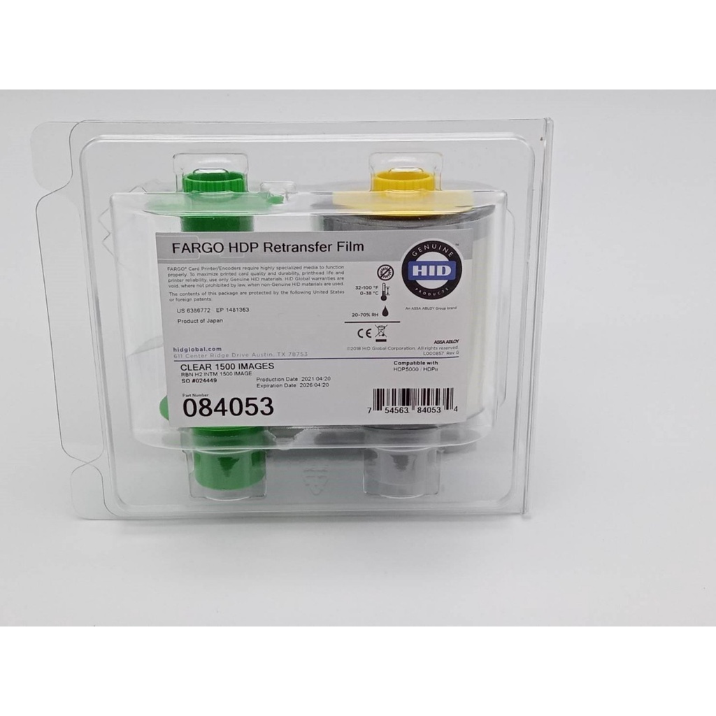 HID Fargo 084053 Clear Film Overlay ของแท้ตลาดการ์ด | Shopee Thailand