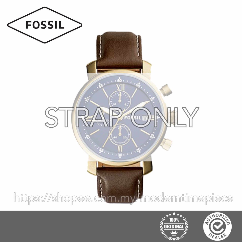 Fossil สายหนัง 20mm สีน้ําตาล/น้ําเงิน Tali Fossil Authorise Dealer ...