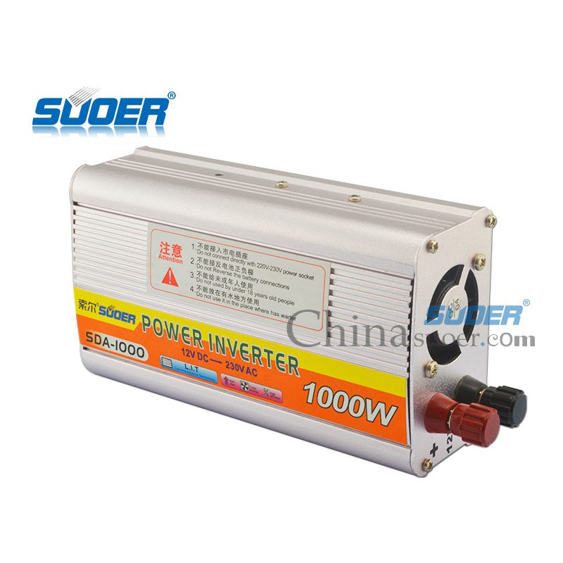 SUOER SUB-1000A 1000W DC 12V to AC 220V Solar Power Inverter w /USB ...