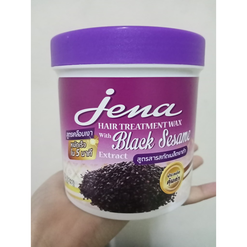 Jena hair treatment wax (จีน่า แฮร์ ทรีทเม้นท์ แวกซ์ ) กลิ่น งาดำา ...