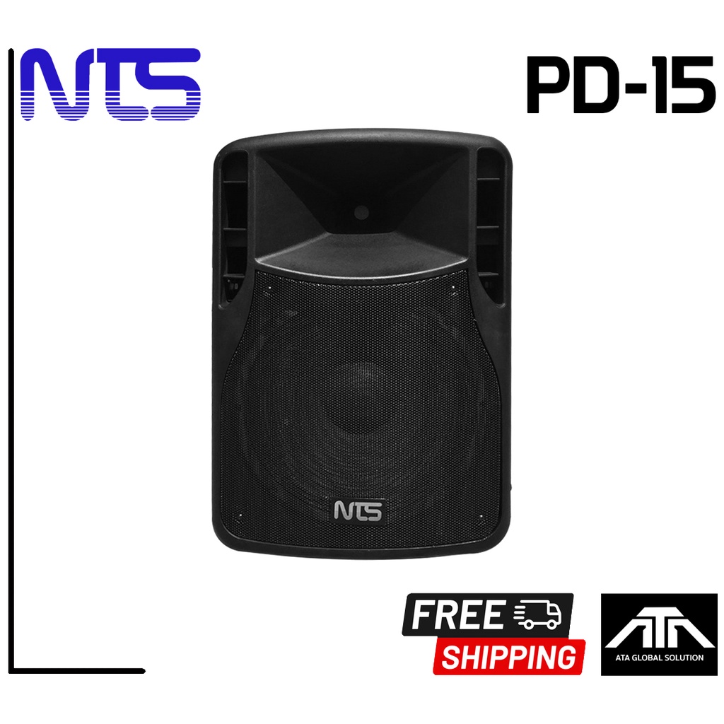 (ราคาต่อ 1 ตู้)NTS PD-15 ตู้ลำโพง15นิ้ว 2ทาง ตู้ลำโพงพลาสติก 2 ทาง 15" 8Ω 300W NTS PD15 NTS PD ...