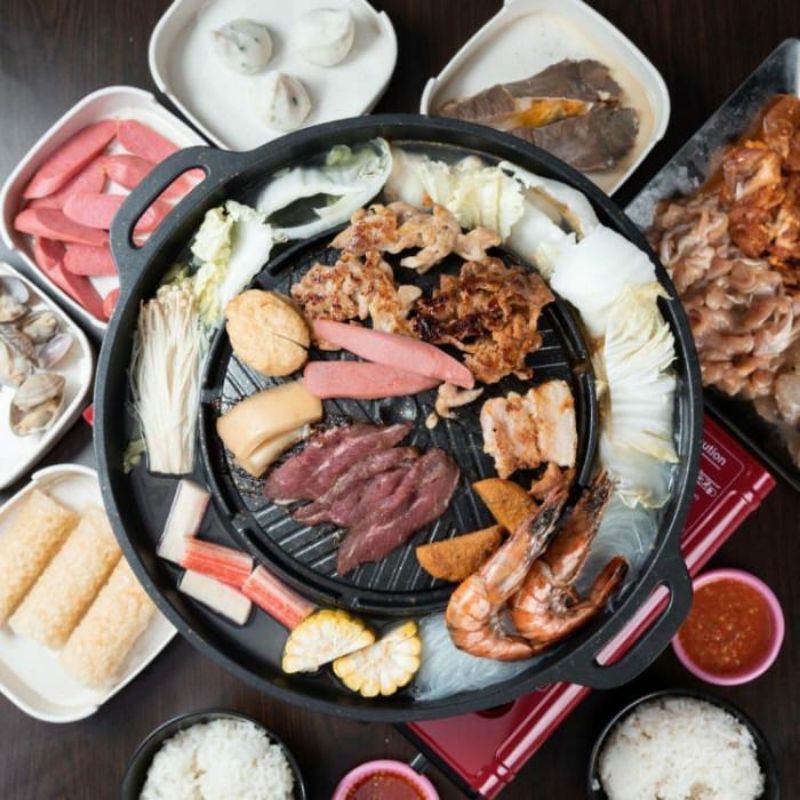 เตาย่าง SHABU PANCI STEAMBOAT BULGOGI BBQ PAN PORTABLE SHUKI YAKINIKU ...