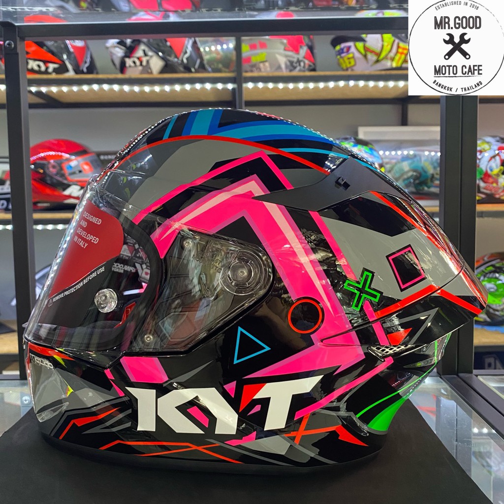 หมวกกันน็อค KYT TT COURSE ลาย RATTHAPARK PLAY REPLICA | Shopee Thailand