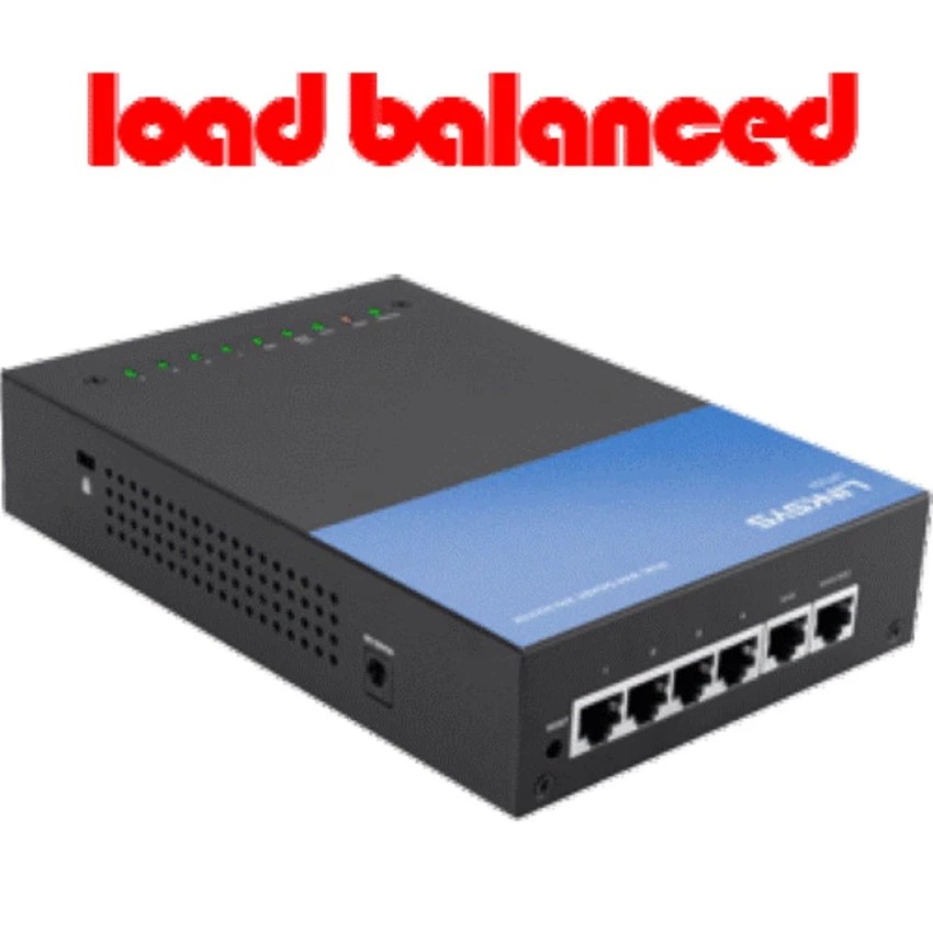 Linksys LRT224-AP Load Balance Wired Dual WAN VPN Router 4-Port Gigabit ...