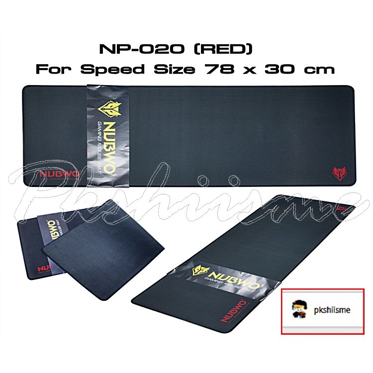 Mousepad Speed NP021 NUBWO สามารถวางคีบอร์ดและเมาส์พร้อมกันได้ มีให้เ ...