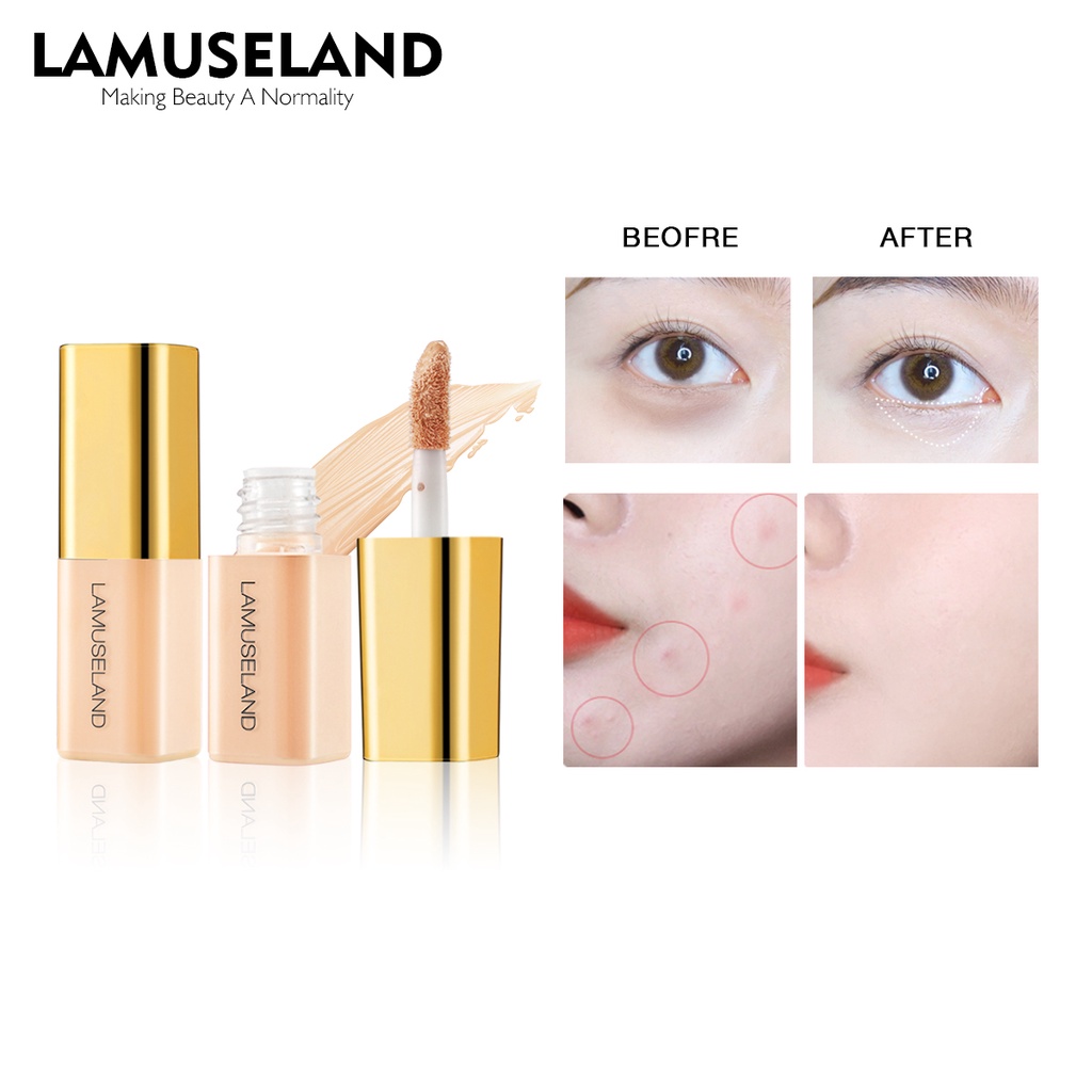 LAMUSELAND คอนซีลเลอร์ เนื้อลิควิด มี 4 สี LA2006 | Shopee Thailand