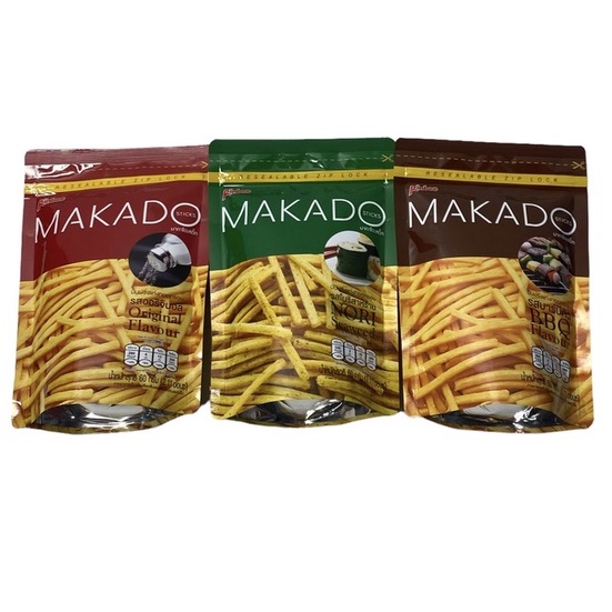 MAKADO Stick มากาโดะ สติ๊ก 60g กดเลือกรสชาติที่ต้องการ 1แพคใหญ่/บรรจุจำนวน 3 ซอง ราคาพิเศษ ...
