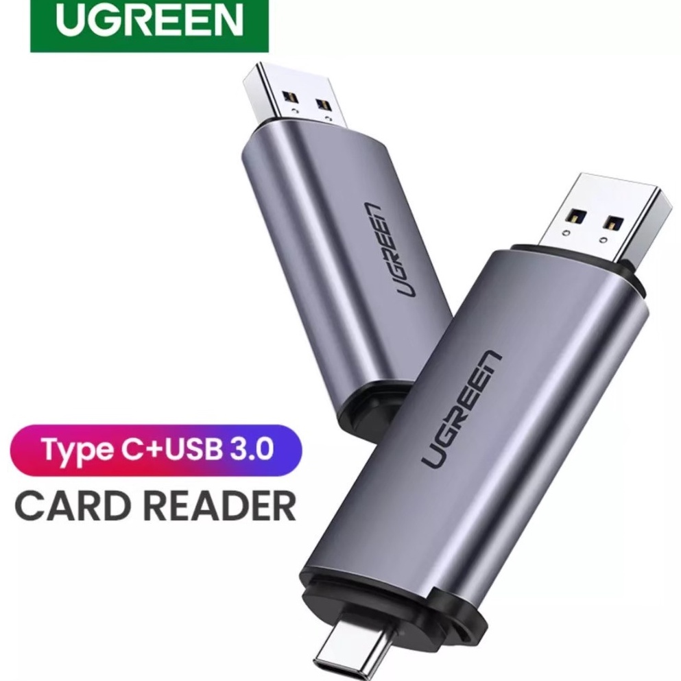 UGREEN รุ่น 80191,50706 การ์ดรีดเดอร์ USB-C to USB3.0 SD Micro SD, TF ...