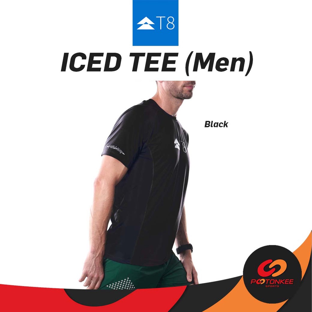 Pootonkee Sports T8 Men Iced Tee เสื้อกีฬาผู้ชาย เบา แห้งไว ไม่ร้อน ...