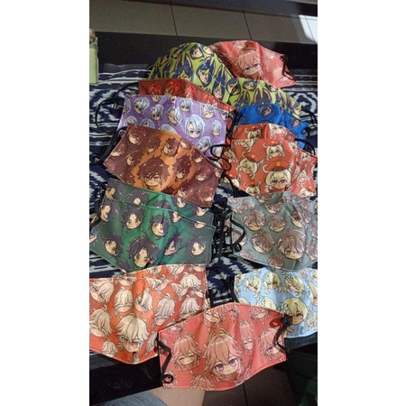 Genshin Impact Mask Genshin Impact Character Zhongli Childe klee di luc ...