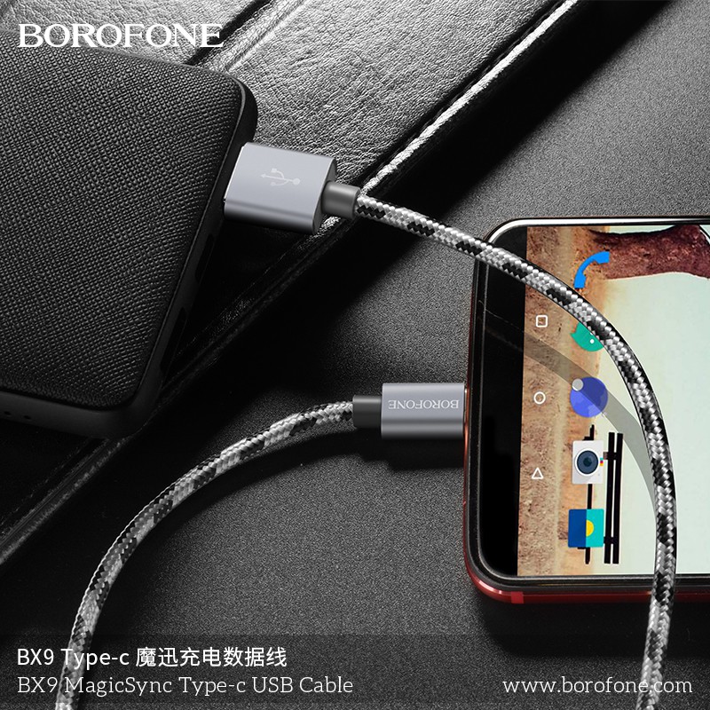 สายชาร์จ Borofone Android ของแท้ รุ่น BX9 Type C (1m) | Shopee Thailand