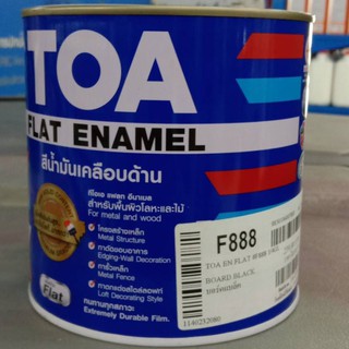TOA กลิปตั้น F888 (1/4 กล.) สีดำด้าน GLIPTION ทีโอเอ สีน้ำมันเคลือบด้าน ...