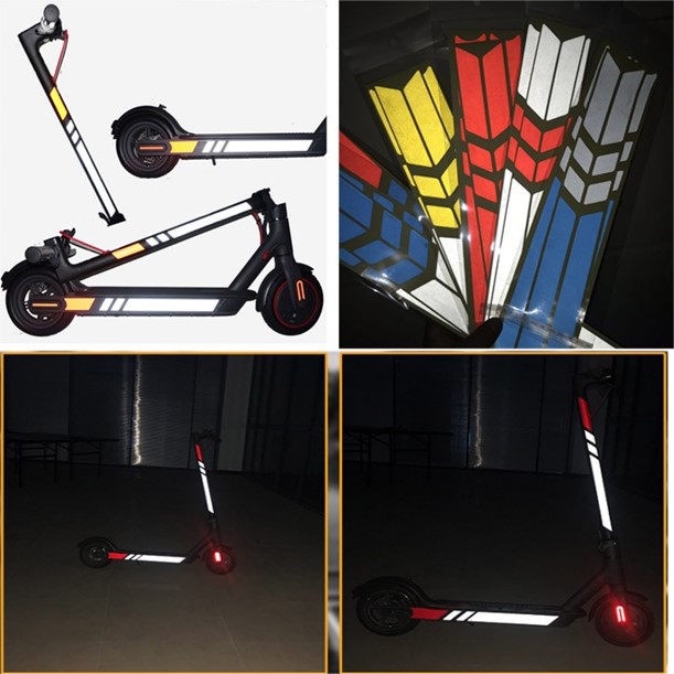 สติ๊กเกอร์สะท้อนแสง Reflective Stickers for Xiaomi Mijia M365, M365 Pro ...