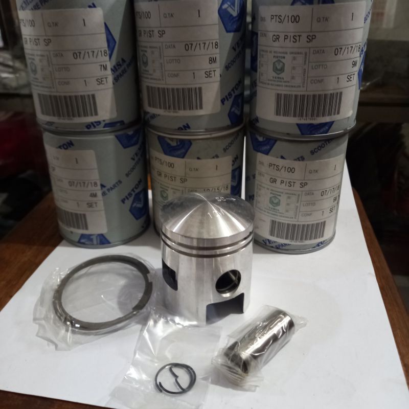 Piston vespa pts 100oz 4M - 10M vemsa Brand | Shopee Thailand