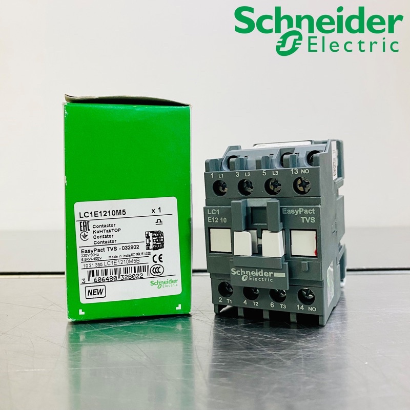 Schneider Electric แมกเนติก คอนแทคเตอร์ 3 เฟส 12A รุ่น LC1E1210M5 | Shopee Thailand