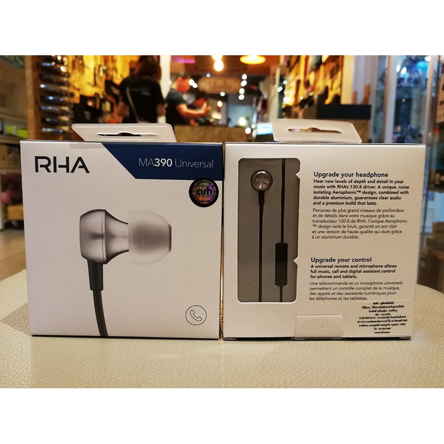 หูฟัง Rha Ma390 Universal Mic ของแท้ รับประกันศูนย์ไทย 1 ปี หูฟังอินเอียร์มีไมค์ แบรนจากอังกฤษ ...