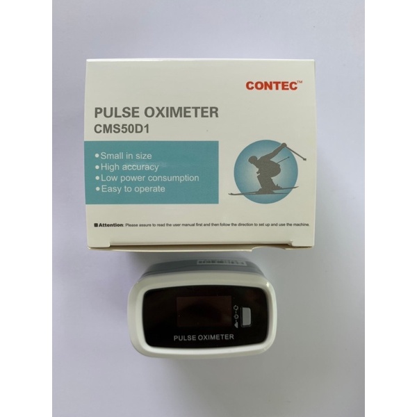 แท้💯% [รับประกัน 1 ปี]เครื่องวัดออกซิเจน ยี่ห้อ CONTEC รุ่น CMS50D1 แบ ...