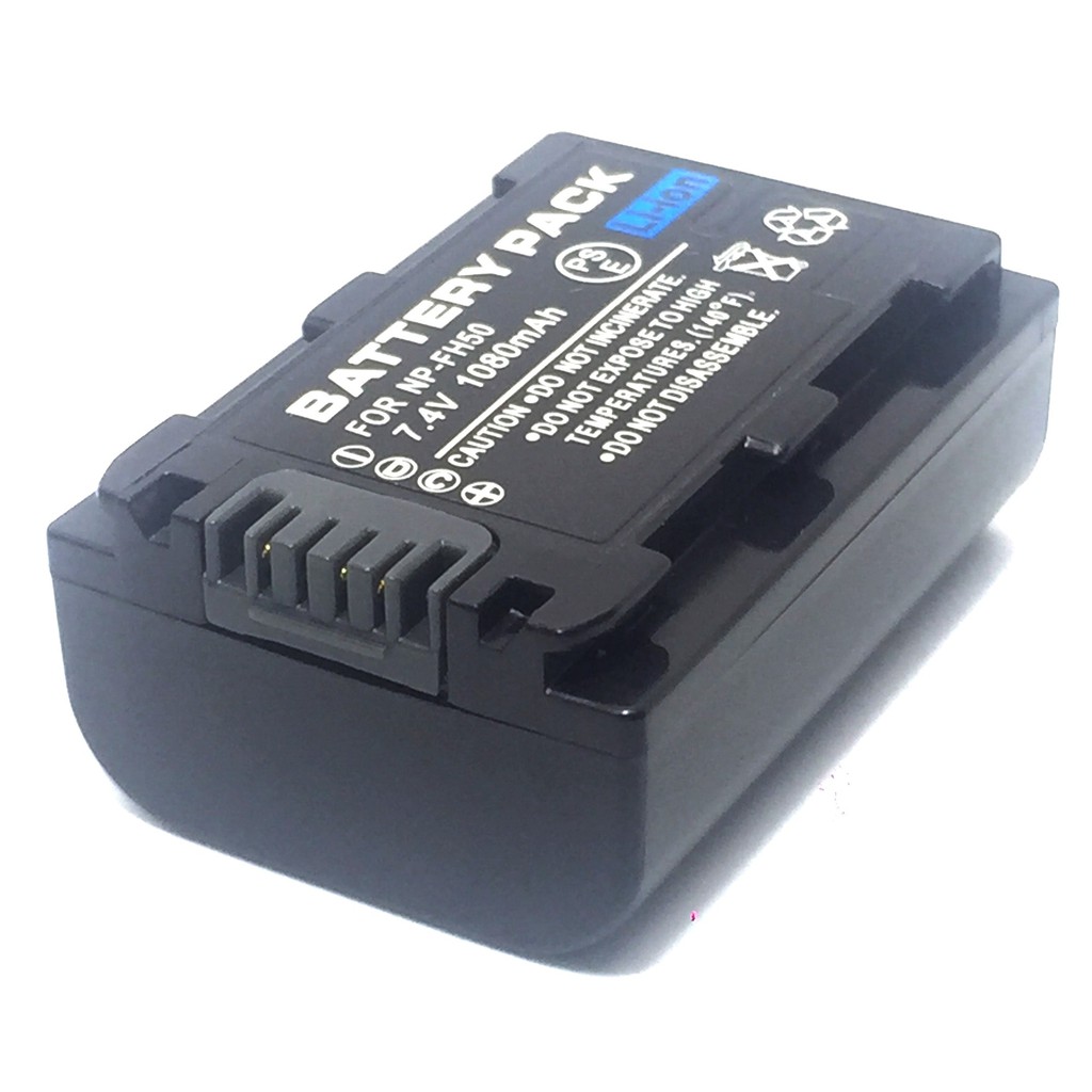 แบตเตอรี่ NP-FH50 สำหรับกล้อง Sony DSC-HX100 A230 A330 A290 A390(black ...