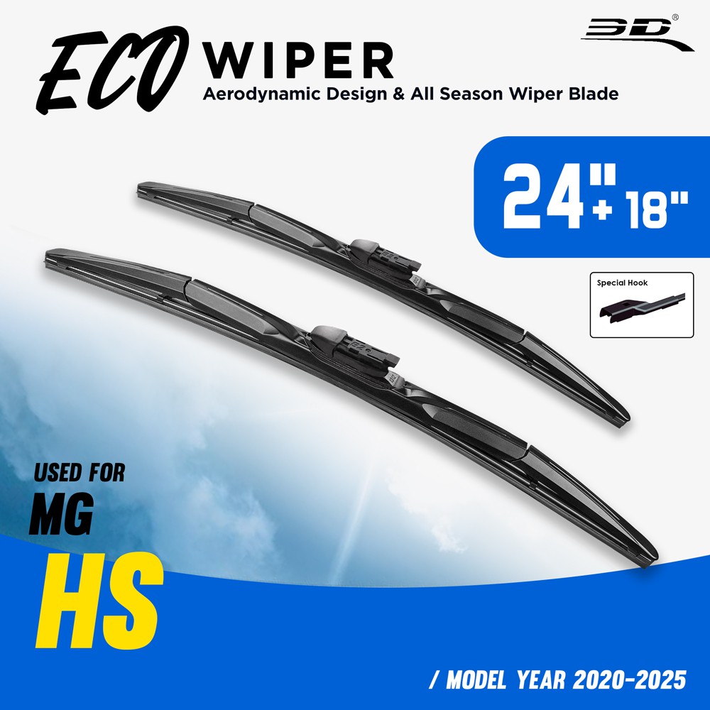 ใบปัดน้ำฝน ECO MG HS ปี 2020-2025 เฉพาะรุ่น ขนาด 24+18 นิ้ว* | Shopee ...