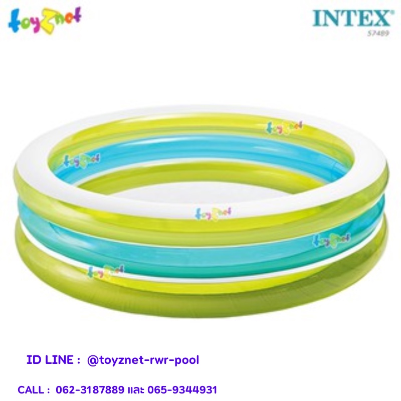 Intex สระน้ำเป่าลมทรงกลม ซีทรู (2.03x0.51 ม.) รุ่น 57489 | Shopee Thailand