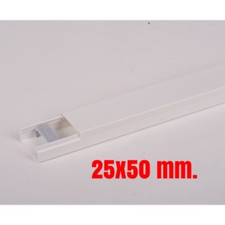Leetech รางเก็บสายไฟ รางทรังกิ้ง 25x50mm. ยาว 2 เมตร MT2550 | Shopee ...