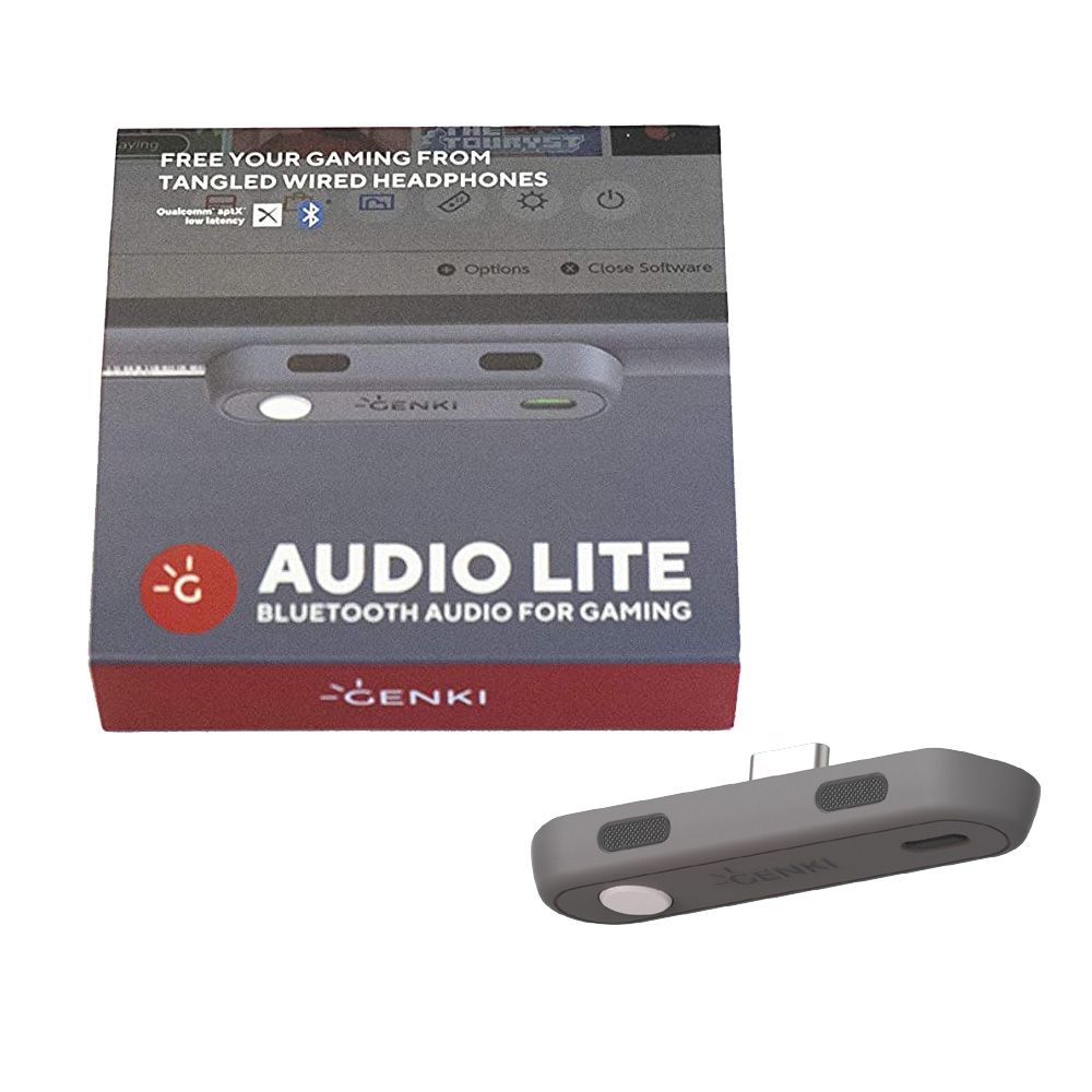 Genki Audio Lite Bluetooth Audio Adapter (Gray) for Nintendo Switch ...
