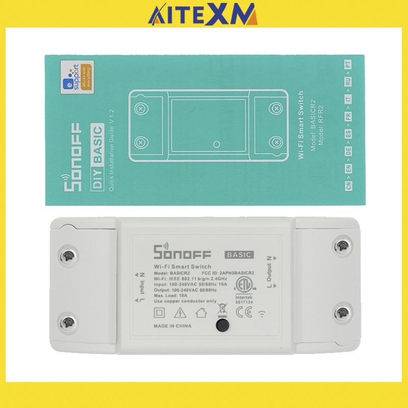 Sonoff Basic R2 Wifi DIY สวิตช์ควบคุมระยะไกลไร้สายอัจฉริยะโมดูลไฟบ้านอัจฉริยะทํางานร่วมกับ Alexa ...