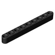 [1076] ชิ้นส่วนเลโก้ Lego Part Technic, Liftarm Thick 1 x 9 (40490 ...