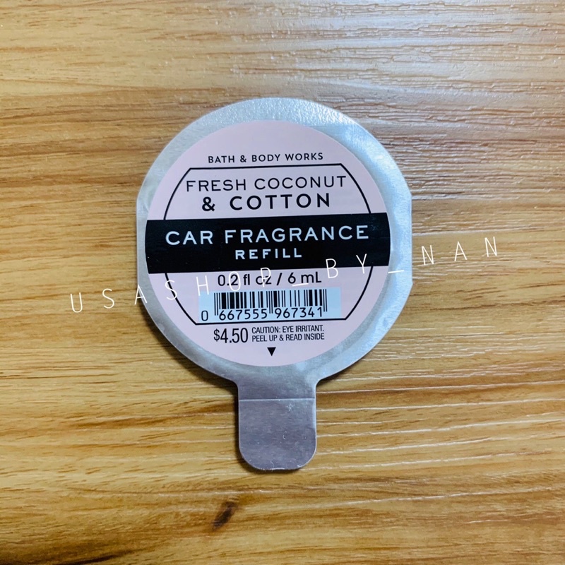 Bath And Body Works Scentportable แผ่นน้ำหอมใส่รถ 1 แผ่น ราคาเดียวกัน