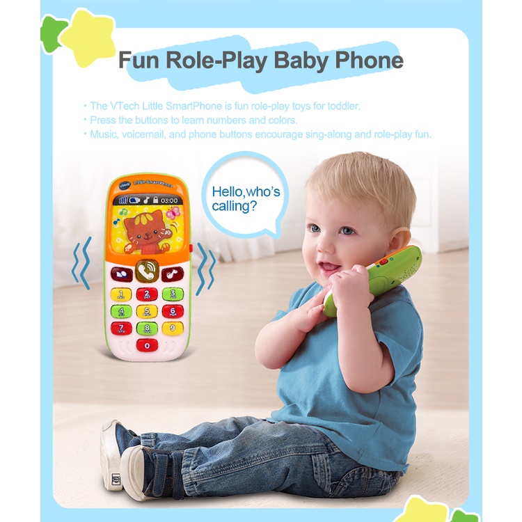 VTech Orange Color Little Smartphone Baby Phone Toys (6/9/12 months ...