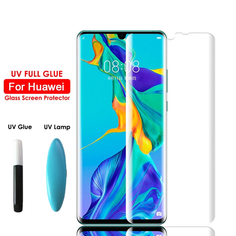 กระจกนิรภัย UV Huawei Pura 70 P60 P50 P40 P30 P20 Mate 60 50 40 30 20 Plus Pro | Shopee Thailand