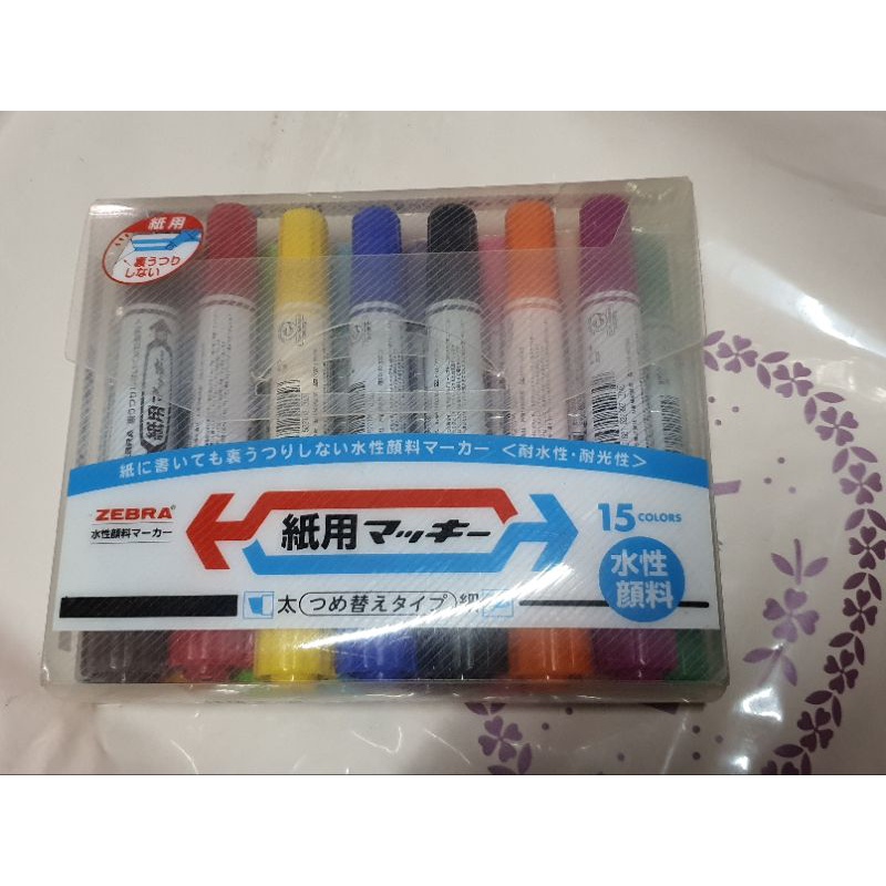 ปากกามารคเกอร zebra 15สี สินค้าตู้ญี่ปุ่นมือสองสภาพใหม่ | Shopee Thailand