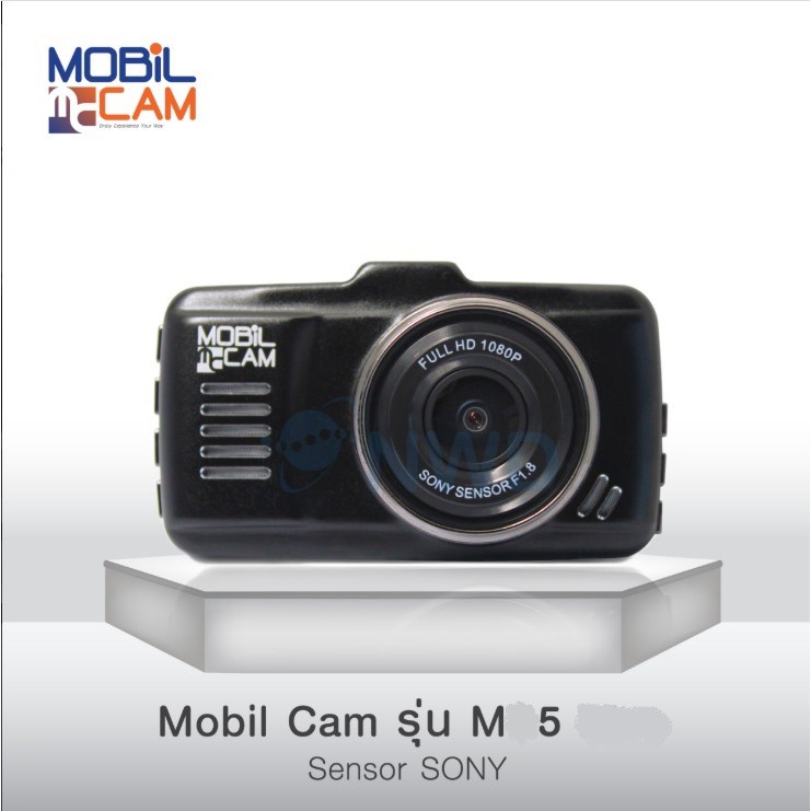 กล้องติดรถยนต์ Wifi MOBIL CAM M5 กล้องหน้าความละเอียด Full HD 1080P ...