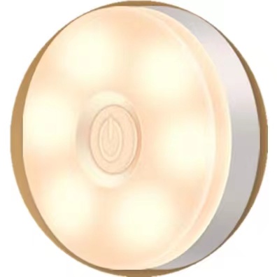 โคมไฟหัวเตียง 0.6W LED โคมไฟ ยึดผนังด้วยแม่เหล็ก LED Button night light ...
