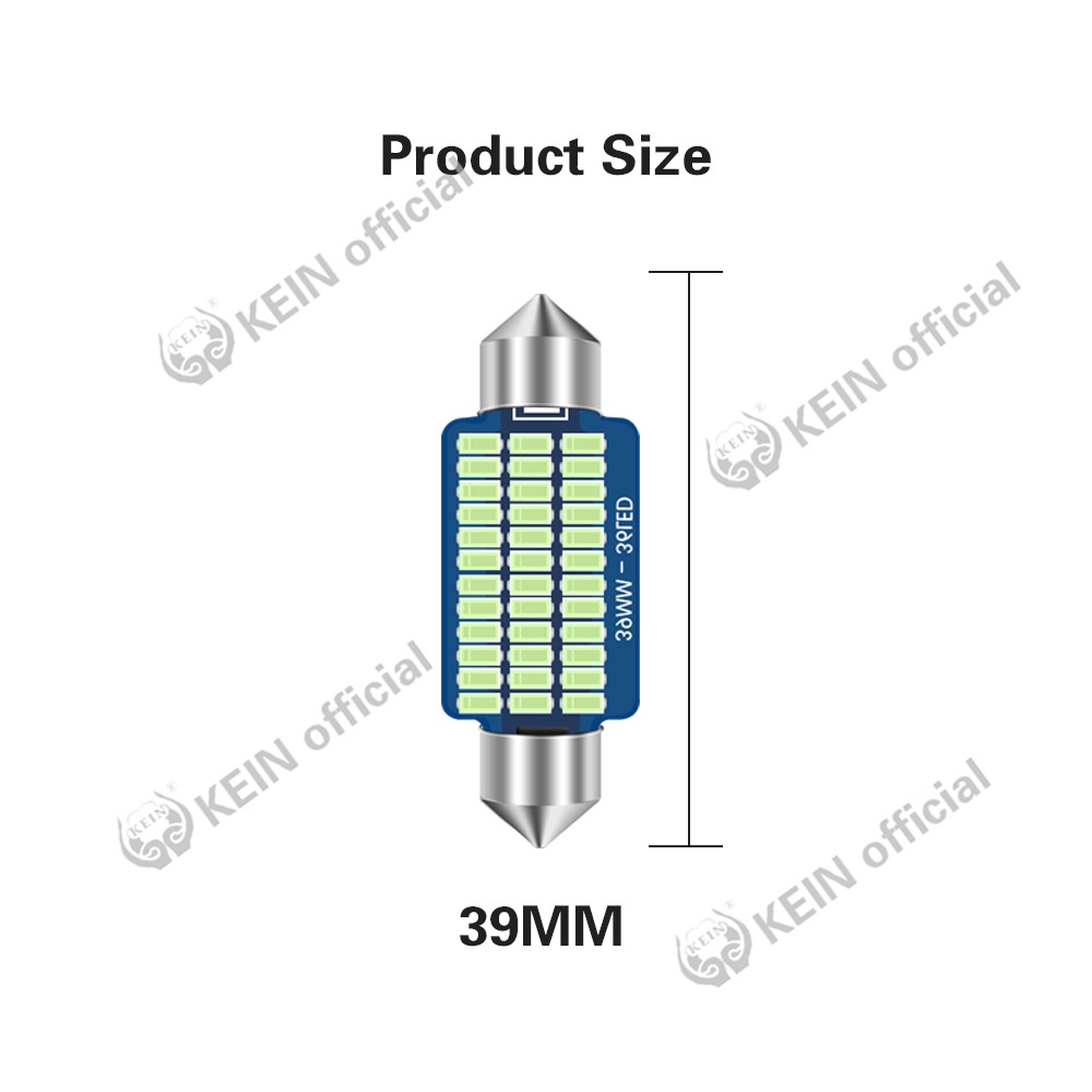 Kein 2PCS T10 หลอดไฟ Led W5W Festoon 31 มม.36 มม.39 มม.41 มม.C3W C5W รถภายในแผงโดมหลอดไฟป้าย ...
