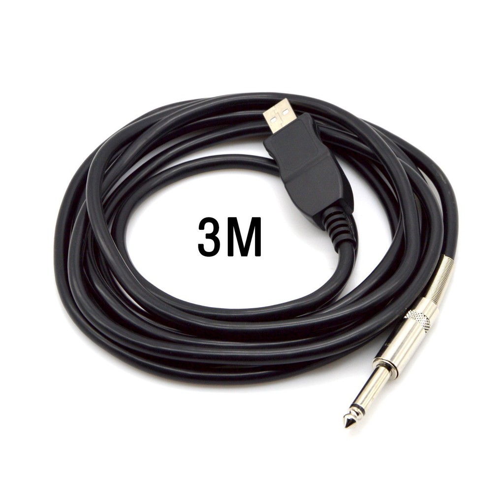 Guitar to USB Interface Link Connection Instrument Cable 3M | Shopee ...