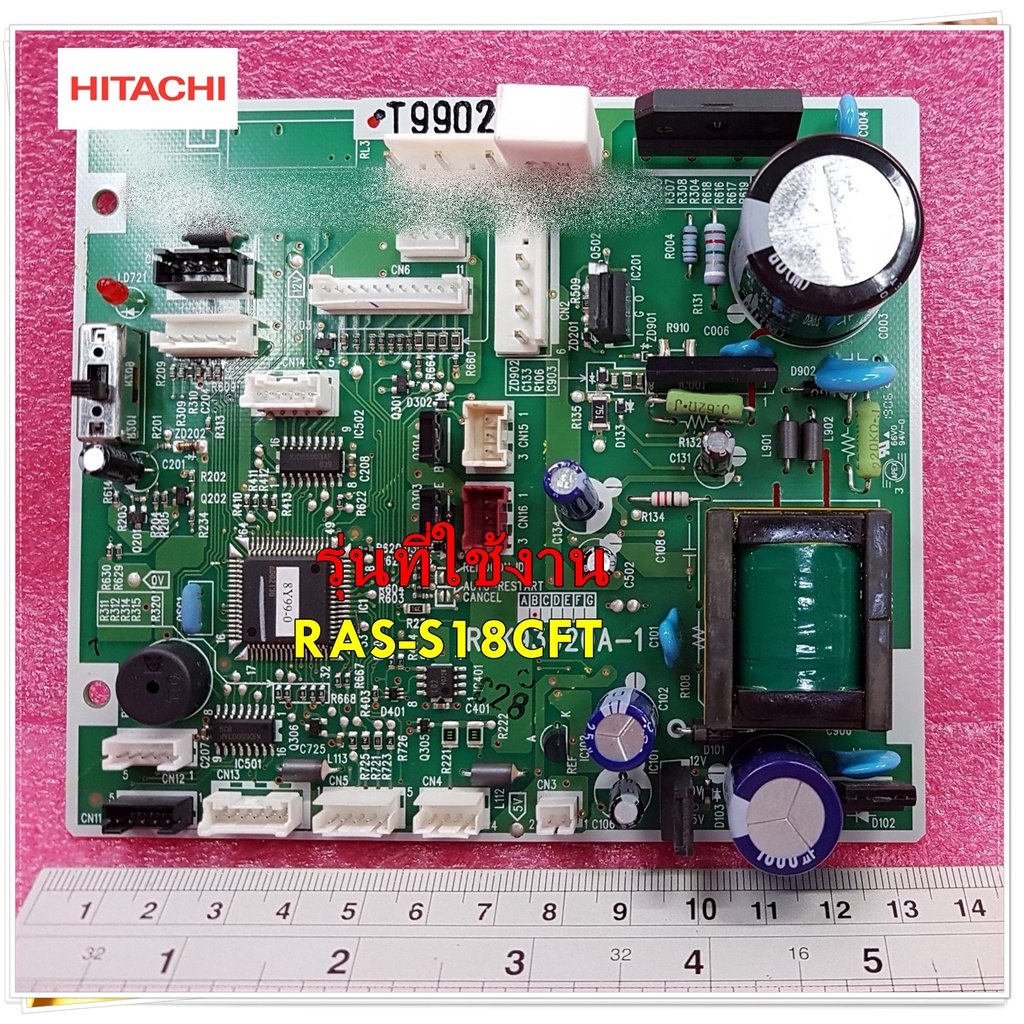 อะไหล่ของแท้/แผงควบคุมคอยล์เย็นแอร์ฮิตาชิ/P.W.B (MAIN/HITACHI/PMRAS-S18CFT*R01/ใช้กับรุ่นRAS ...