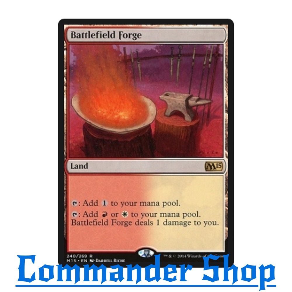 Battlefield Forge (Land) ให้สี Red White Colorless การ์ดเกม Magic The Gathering (MTG) | Shopee ...