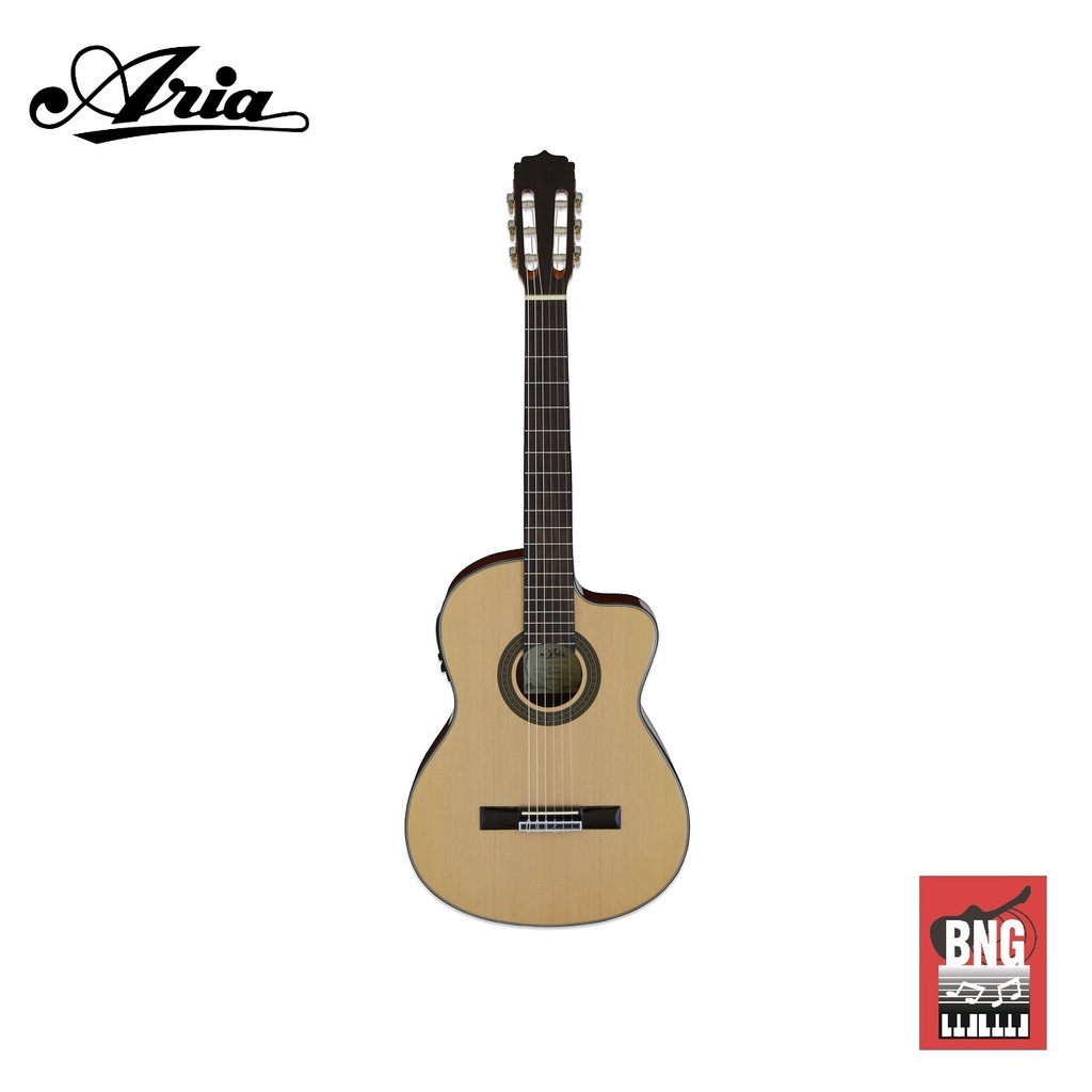 ARIA AK-30CETN,BK กีตาร์คลาสสิคไฟฟ้า เสียงนุ่ม เล่นสบายมือ ไม้คุณภาพ Electric Classic Guitar ...