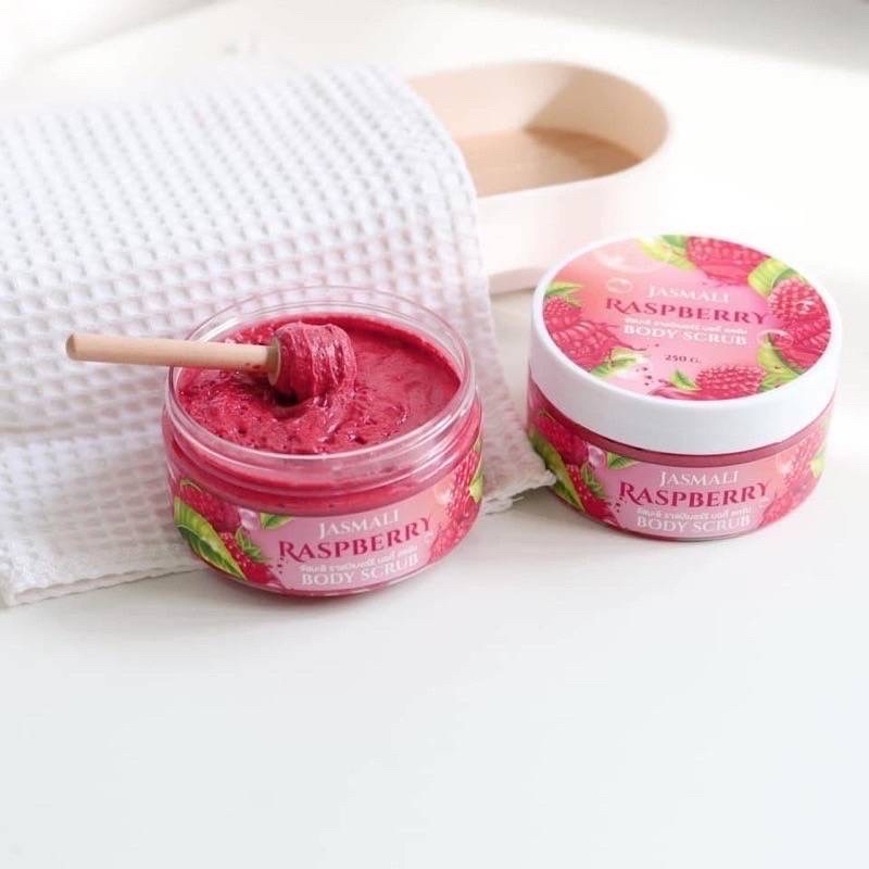จัสมะลิ ราสป์เบอร์รี่ บอดี้สครับ Jasmali Raspberry body body scrub สค ...
