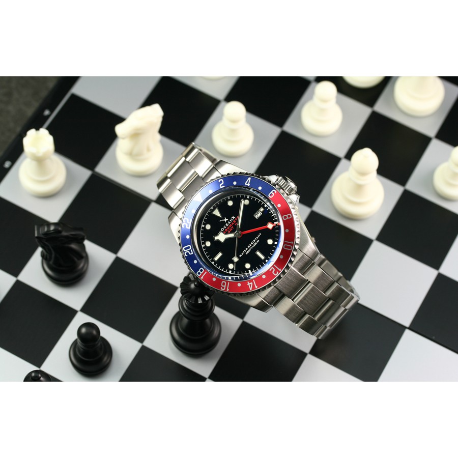 นาฬิกา OceanX SMS-GMT221 (เครื่อง GMT Quartz จาก Ronda, Switzerland ...