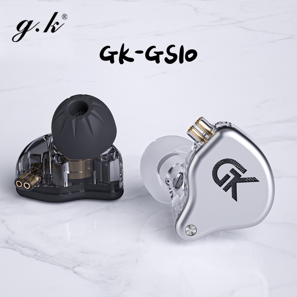 Gk GS10 4BA+1DD 10-unit หูฟังอินเอียร์ไฮบริด เบส HIFI มอนิเตอร์ กีฬา หูฟังแบบมีสาย | Shopee Thailand